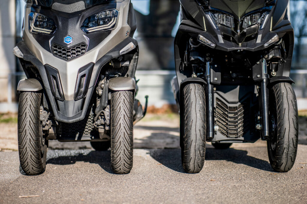 Duel Piaggio MP3 530 HPE vs Kymco CV3 550 : Le choc des titans ...