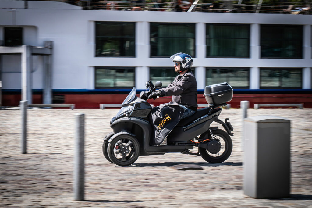 Essai scooter électrique 3-roues Zeway Swapper Triango+